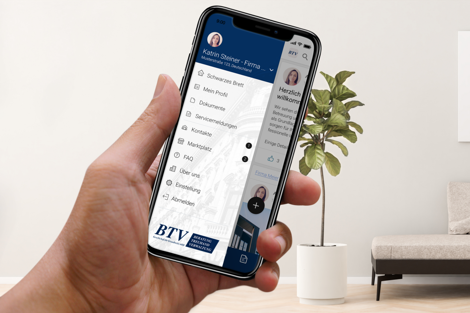 Die BTV App - BTV Gesellschaft für Grundbesitz mbH, Magdeburg
